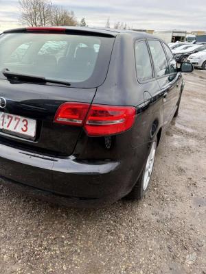 Black Audi A3 2009 in Jurbarkas, with an engine capacity of 1.97 L and mileage of 294 thousand km for 3999 €, photo 7 on AUTOMOTO.COM.LV