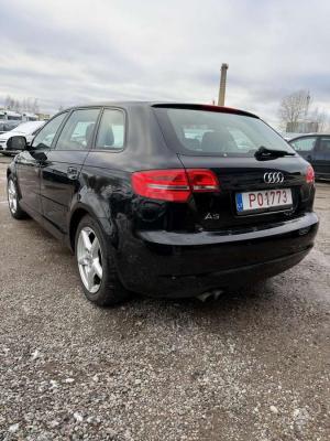 Black Audi A3 2009 in Jurbarkas, with an engine capacity of 1.97 L and mileage of 294 thousand km for 3999 €, photo 10 on AUTOMOTO.COM.LV
