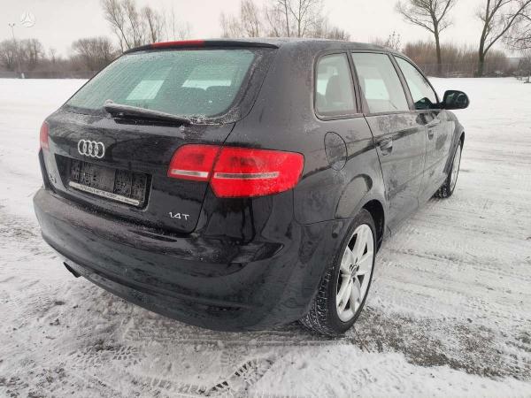 Black Audi A3 2009 in Marijampole, with an engine capacity of 1.39 L and mileage of 180 thousand km for 4800 €, photo 3 on AUTOMOTO.COM.LV