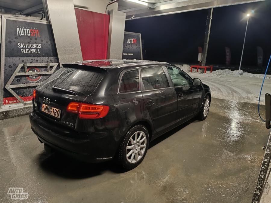 Melns Audi A3 2009 Panevēža, ar dzinēja tilpumu 2.00 L un nobraukumu 240 tūkst. km par 5250 €, foto 3 vietnē AUTOMOTO.COM.LV