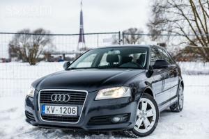 Melns Audi A3 2009 Rīga, ar dzinēja tilpumu 2.00 L un nobraukumu 287 tūkst. km par 6490 €, foto  vietnē AUTOMOTO.COM.LV