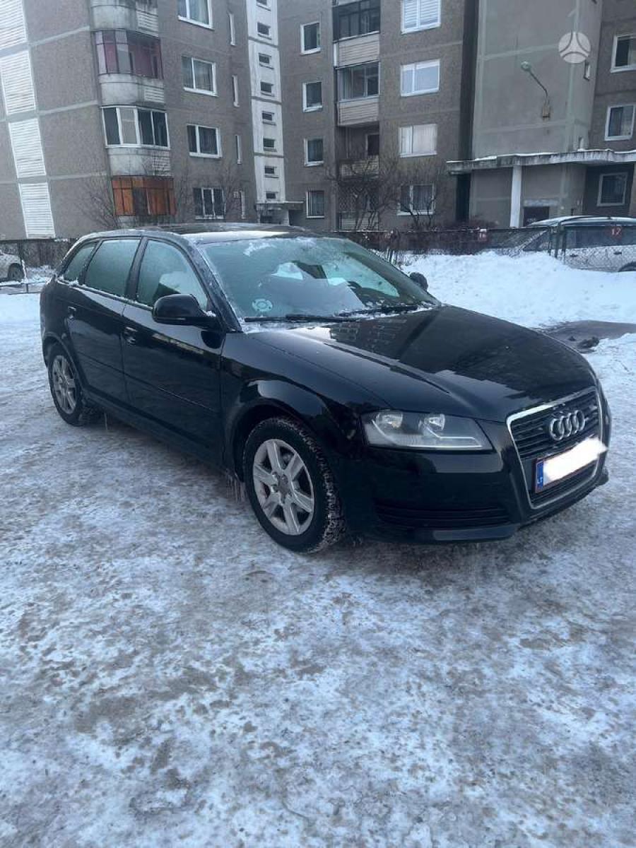 Melns Audi A3 2009 Viļņa, ar dzinēja tilpumu 2.00 L un nobraukumu 280 tūkst. km par 3550 €, foto 2 vietnē AUTOMOTO.COM.LV