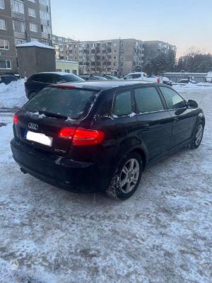 Melns Audi A3 2009 Viļņa, ar dzinēja tilpumu 2.00 L un nobraukumu 280 tūkst. km par 3550 €, foto 3 vietnē AUTOMOTO.COM.LV