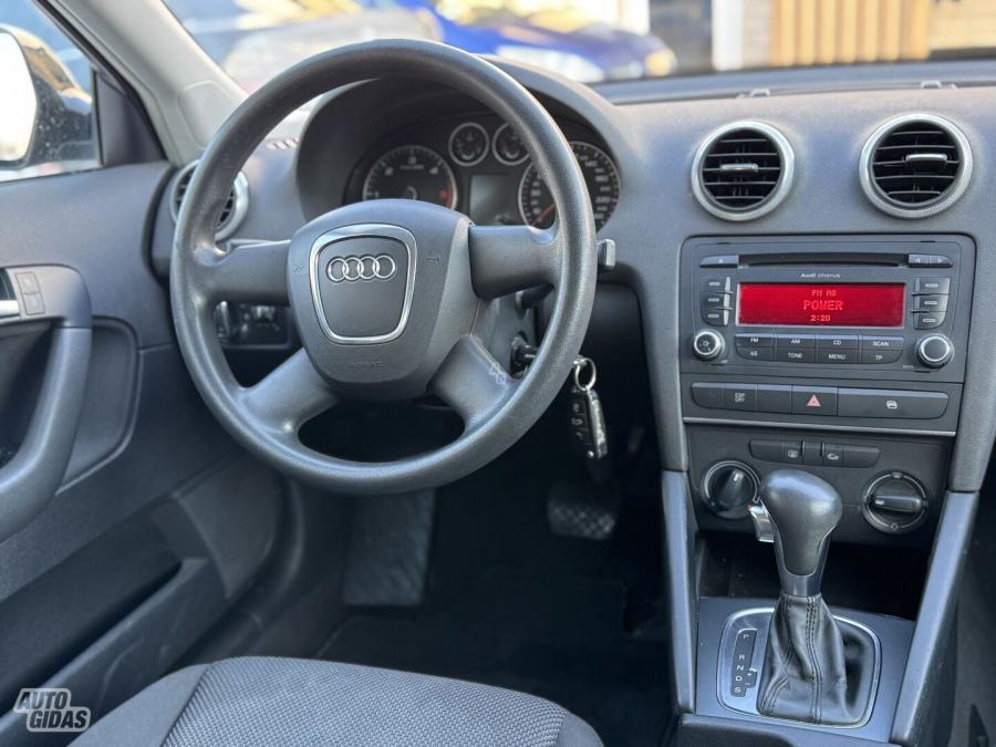 Melns Audi A3 2009 Kauņa, ar dzinēja tilpumu 1.90 L un nobraukumu 268 tūkst. km par 4650 €, foto 10 vietnē AUTOMOTO.COM.LV
