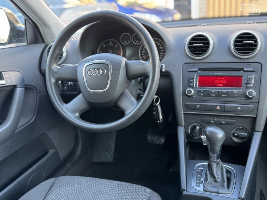 Melns Audi A3 2009 Kauņa, ar dzinēja tilpumu 1.90 L un nobraukumu 268 tūkst. km par 4850 €, foto 7 vietnē AUTOMOTO.COM.LV