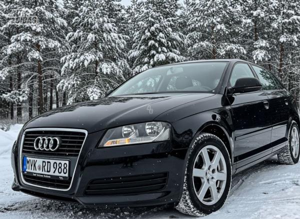 Melns Audi A3 2009 Kauņa, ar dzinēja tilpumu 1.90 L un nobraukumu 268 tūkst. km par 4850 €, foto 1 vietnē AUTOMOTO.COM.LV