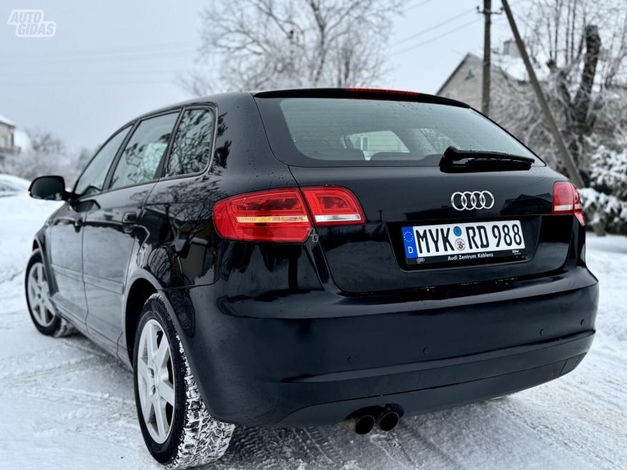 Black Audi A3 2009 in Kaunas, with an engine capacity of 1.90 L and mileage of 268 thousand km for 4850 €, photo 8 on AUTOMOTO.COM.LV