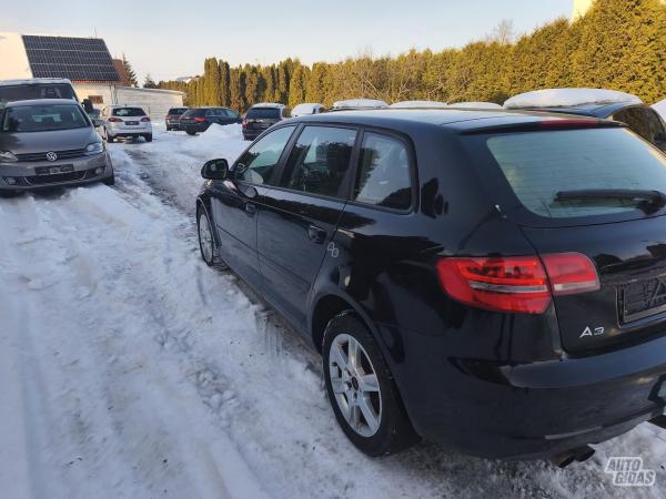 Black Audi A3 2009 in Jurbarkas, with an engine capacity of 2.00 L and mileage of 266 thousand km for 3400 €, photo 8 on AUTOMOTO.COM.LV