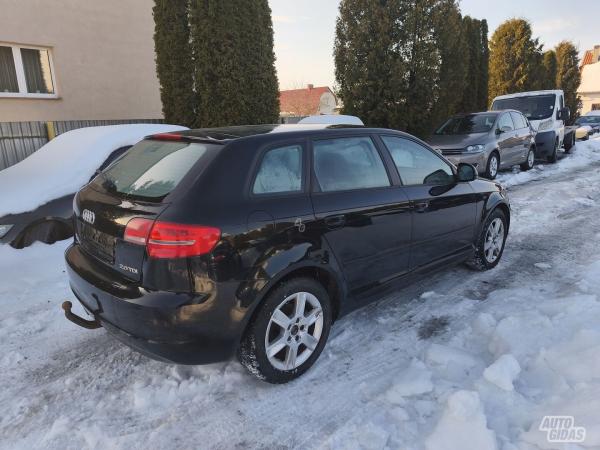 Black Audi A3 2009 in Jurbarkas, with an engine capacity of 2.00 L and mileage of 266 thousand km for 3400 €, photo 9 on AUTOMOTO.COM.LV
