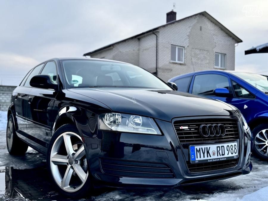 Melns Audi A3 2009 Kauņa, ar dzinēja tilpumu 1.90 L un nobraukumu 267 tūkst. km par 5450 €, foto 1 vietnē AUTOMOTO.COM.LV