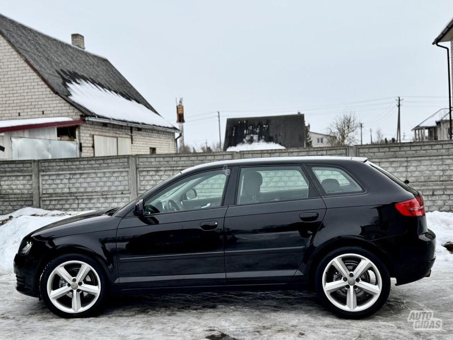 Melns Audi A3 2009 Kauņa, ar dzinēja tilpumu 1.90 L un nobraukumu 267 tūkst. km par 5450 €, foto 7 vietnē AUTOMOTO.COM.LV