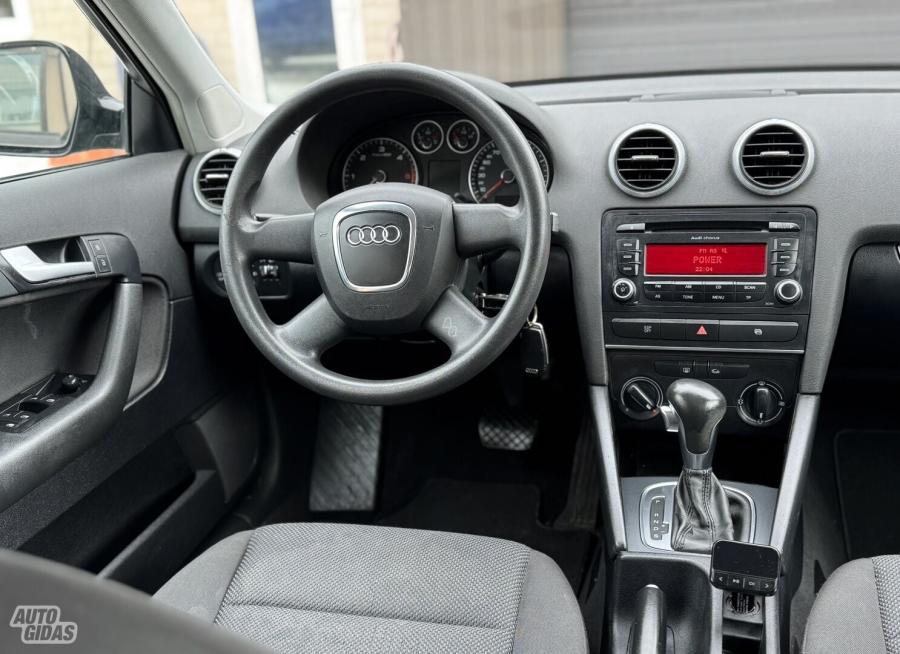 Melns Audi A3 2009 Kauņa, ar dzinēja tilpumu 1.90 L un nobraukumu 267 tūkst. km par 5450 €, foto 12 vietnē AUTOMOTO.COM.LV