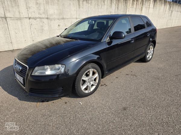 Black Audi A3 2009 in Vilnius, with an engine capacity of 2.00 L and mileage of 393 thousand km for 3100 €, photo 1 on AUTOMOTO.COM.LV