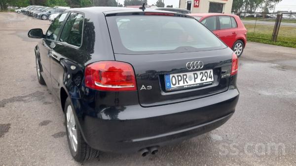 Black Audi A3 2009 in Riga, with an engine capacity of 2.00 L and mileage of 285 thousand km for 4200 €, photo 7 on AUTOMOTO.COM.LV
