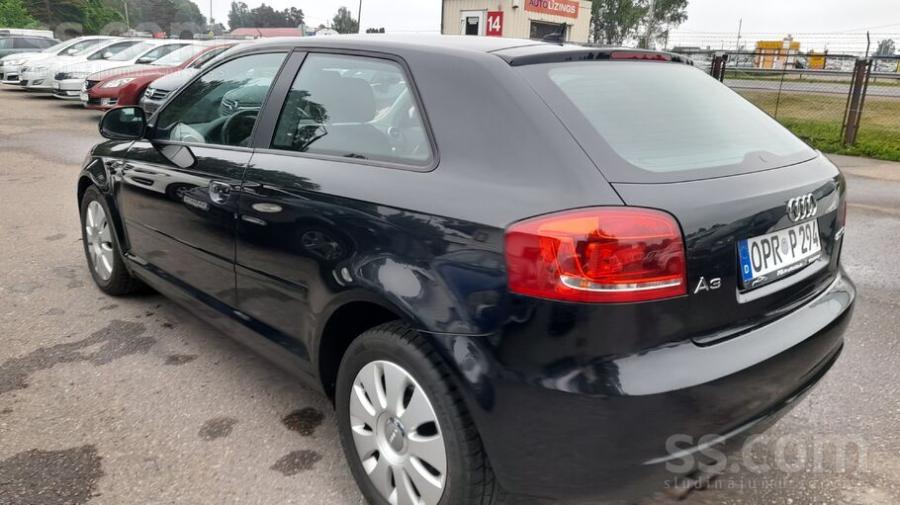 Black Audi A3 2009 in Riga, with an engine capacity of 2.00 L and mileage of 285 thousand km for 4200 €, photo 9 on AUTOMOTO.COM.LV