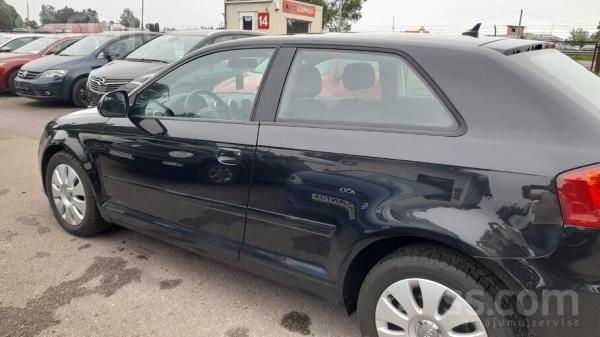 Black Audi A3 2009 in Riga, with an engine capacity of 2.00 L and mileage of 285 thousand km for 4200 €, photo 9 on AUTOMOTO.COM.LV
