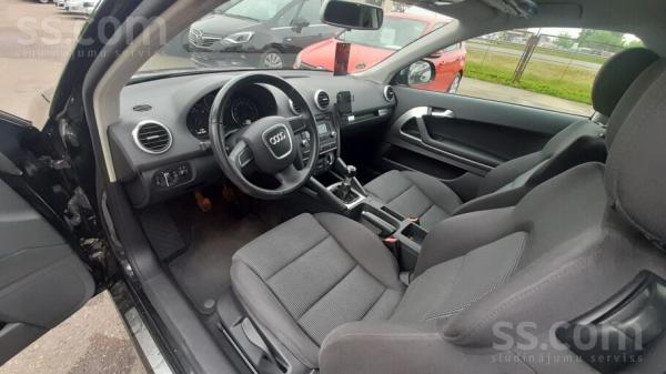 Black Audi A3 2009 in Riga, with an engine capacity of 2.00 L and mileage of 285 thousand km for 4200 €, photo 10 on AUTOMOTO.COM.LV