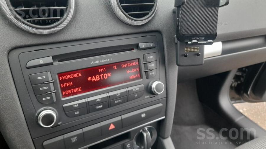 Black Audi A3 2009 in Riga, with an engine capacity of 2.00 L and mileage of 285 thousand km for 4200 €, photo 20 on AUTOMOTO.COM.LV