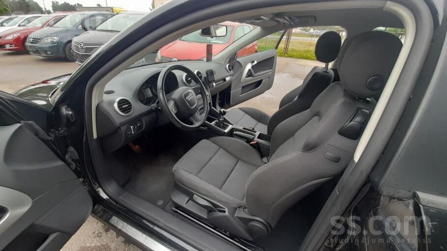 Black Audi A3 2009 in Riga, with an engine capacity of 2.00 L and mileage of 285 thousand km for 4200 €, photo 21 on AUTOMOTO.COM.LV