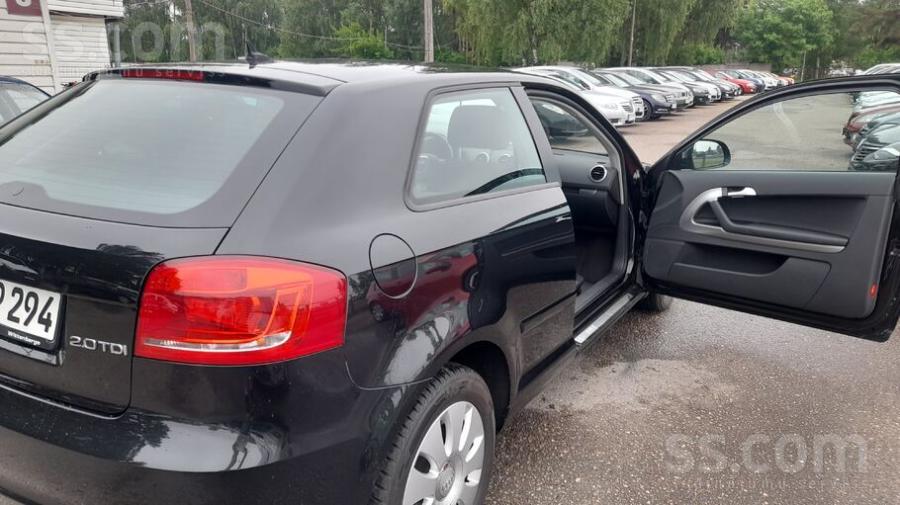 Black Audi A3 2009 in Riga, with an engine capacity of 2.00 L and mileage of 285 thousand km for 4200 €, photo 28 on AUTOMOTO.COM.LV