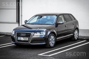 Black Audi A3 2009 in Riga, with an engine capacity of 1.90 L and mileage of 0 thousand km for 5590 €, photo  on AUTOMOTO.COM.LV