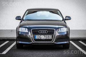 Black Audi A3 2009 in Riga, with an engine capacity of 1.90 L and mileage of 0 thousand km for 5590 €, photo 3 on AUTOMOTO.COM.LV