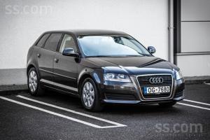 Black Audi A3 2009 in Riga, with an engine capacity of 1.90 L and mileage of 0 thousand km for 5590 €, photo 4 on AUTOMOTO.COM.LV