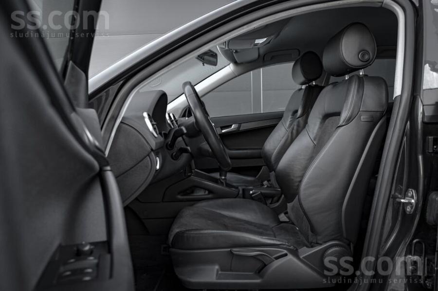 Black Audi A3 2009 in Riga, with an engine capacity of 1.90 L and mileage of 0 thousand km for 5590 €, photo 8 on AUTOMOTO.COM.LV