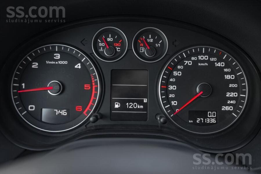 Black Audi A3 2009 in Riga, with an engine capacity of 1.90 L and mileage of 0 thousand km for 5590 €, photo 16 on AUTOMOTO.COM.LV