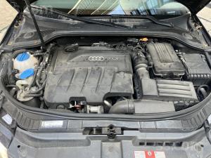 Black Audi A3 2009 in Riga, with an engine capacity of 2.00 L and mileage of 326 thousand km for 2500 €, photo 8 on AUTOMOTO.COM.LV