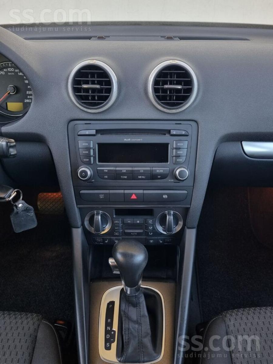 Melns Audi A3 2009 Ogre, ar dzinēja tilpumu 1.40 L un nobraukumu 135 tūkst. km par 6250 €, foto 15 vietnē AUTOMOTO.COM.LV