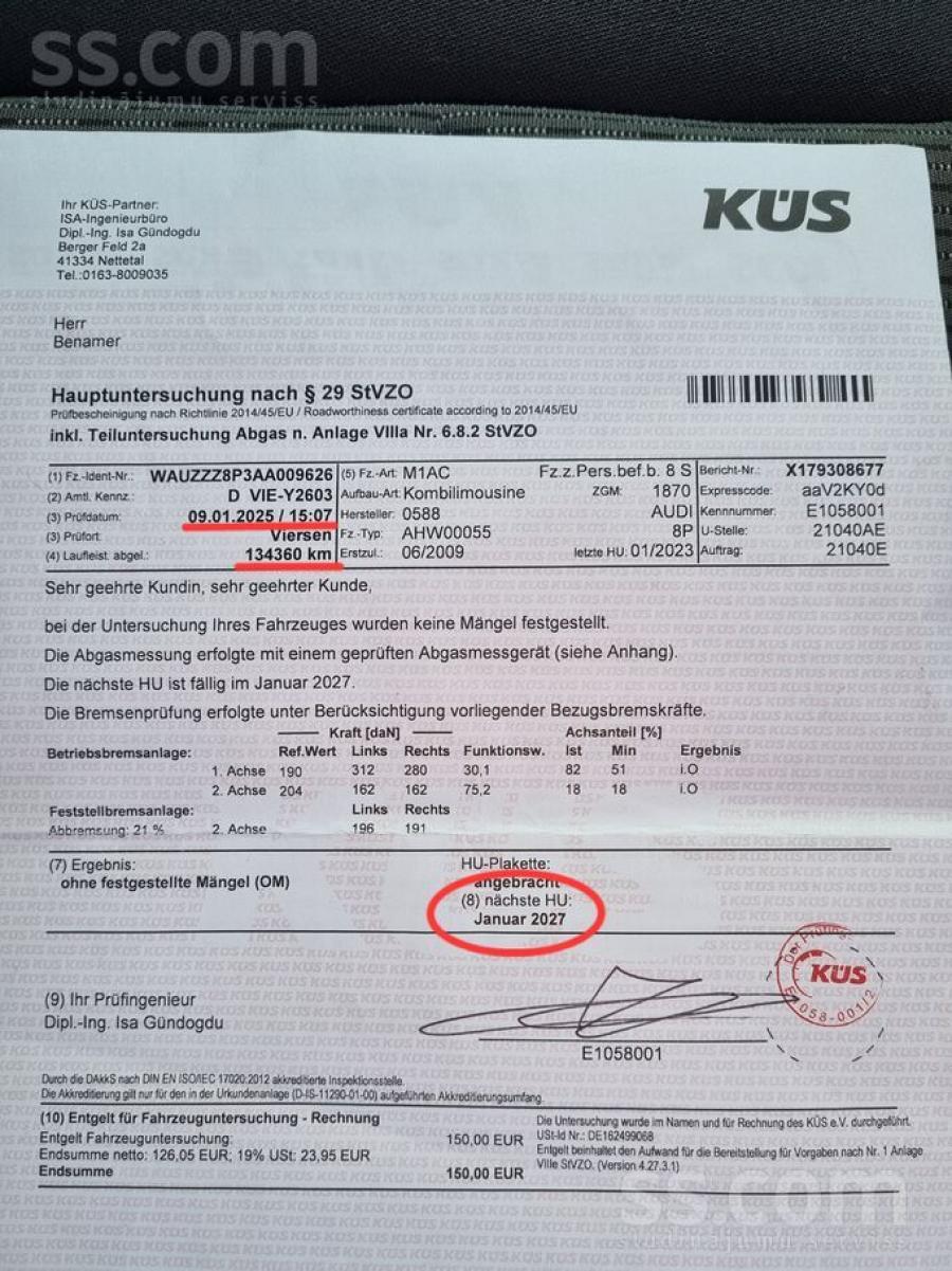 Melns Audi A3 2009 Ogre, ar dzinēja tilpumu 1.40 L un nobraukumu 135 tūkst. km par 6250 €, foto 25 vietnē AUTOMOTO.COM.LV