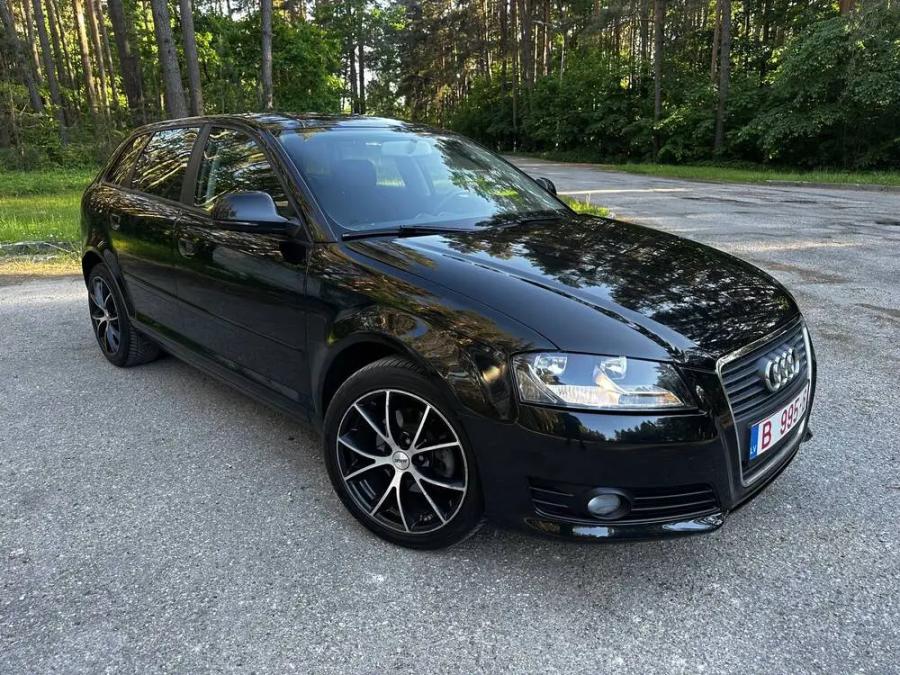 Black Audi A3 2009 in Jurmala, with an engine capacity of 1.40 L and mileage of 151 thousand km for 4999 €, photo 1 on AUTOMOTO.COM.LV