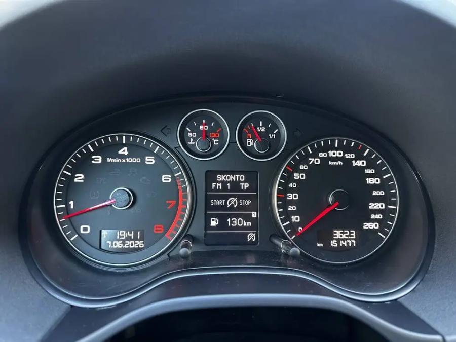 Black Audi A3 2009 in Jurmala, with an engine capacity of 1.40 L and mileage of 151 thousand km for 4999 €, photo 26 on AUTOMOTO.COM.LV