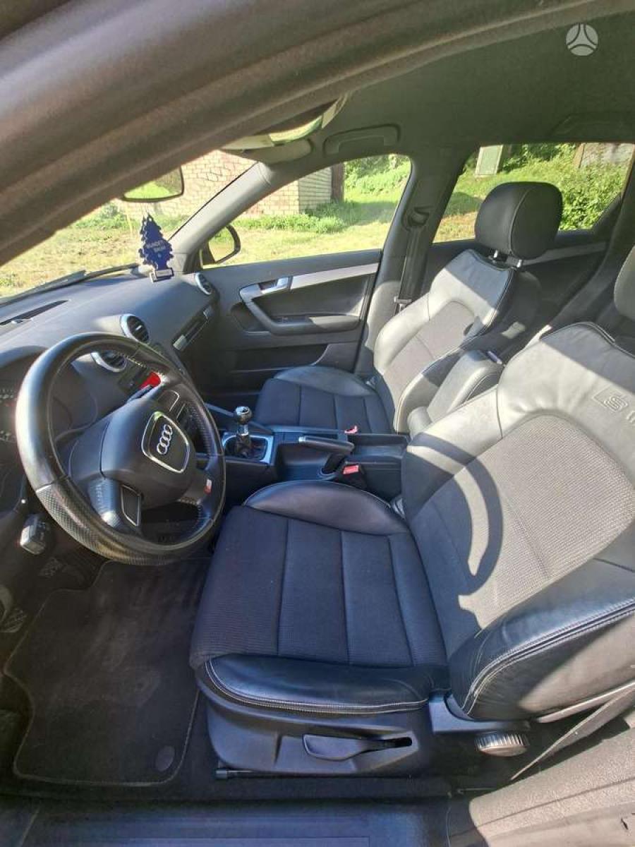 Black Audi A3 2009 in Marijampole, with an engine capacity of 1.80 L and mileage of 188 thousand km for 6250 €, photo 7 on AUTOMOTO.COM.LV