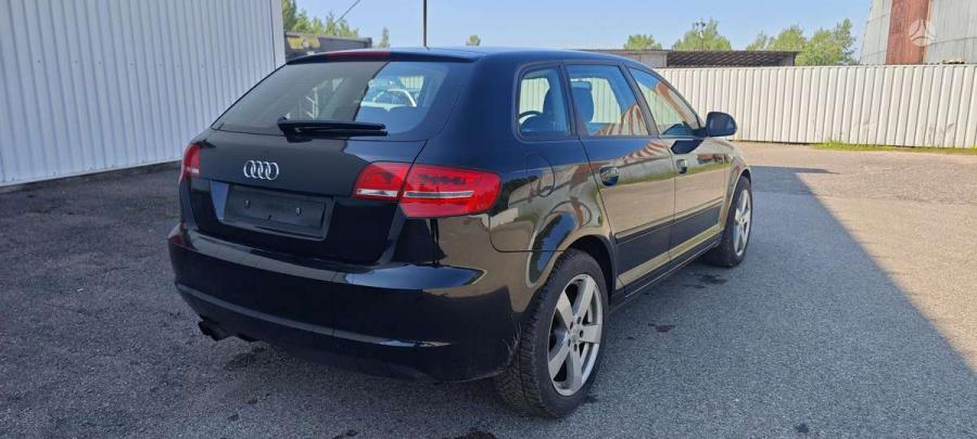 Black Audi A3 2009 in Utena, with an engine capacity of 1.80 L and mileage of 148 thousand km for 4150 €, photo 6 on AUTOMOTO.COM.LV