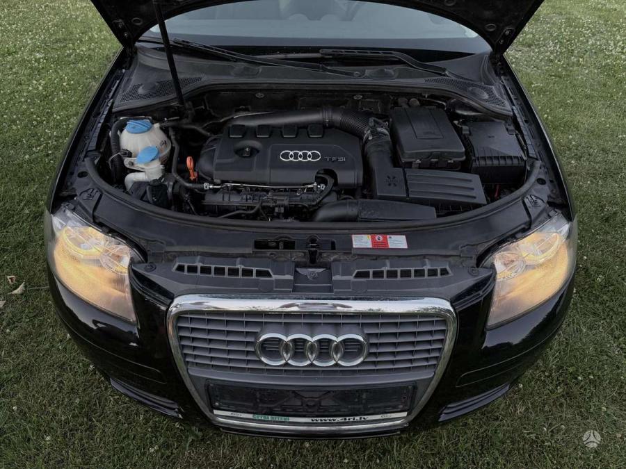 Black Audi A3 2009 in Marijampole, with an engine capacity of 1.78 L and mileage of 161 thousand km for 3900 €, photo 19 on AUTOMOTO.COM.LV