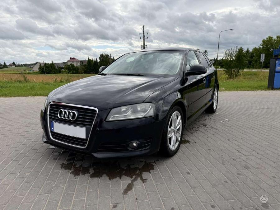 Black Audi A3 2009 in Kaunas, with an engine capacity of 1.97 L and mileage of 316 thousand km for 4300 €, photo 1 on AUTOMOTO.COM.LV
