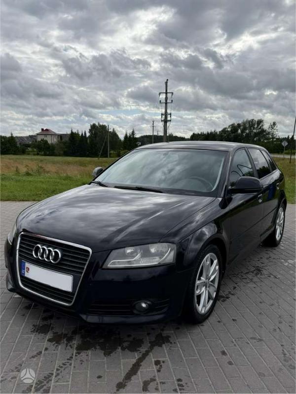Black Audi A3 2009 in Kaunas, with an engine capacity of 1.97 L and mileage of 316 thousand km for 4300 €, photo 4 on AUTOMOTO.COM.LV