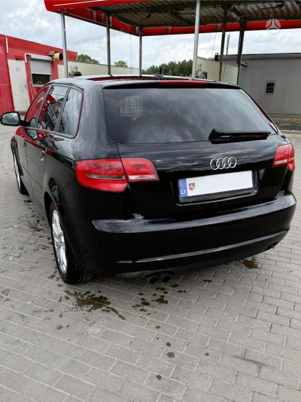 Black Audi A3 2009 in Kaunas, with an engine capacity of 1.97 L and mileage of 316 thousand km for 4300 €, photo 5 on AUTOMOTO.COM.LV