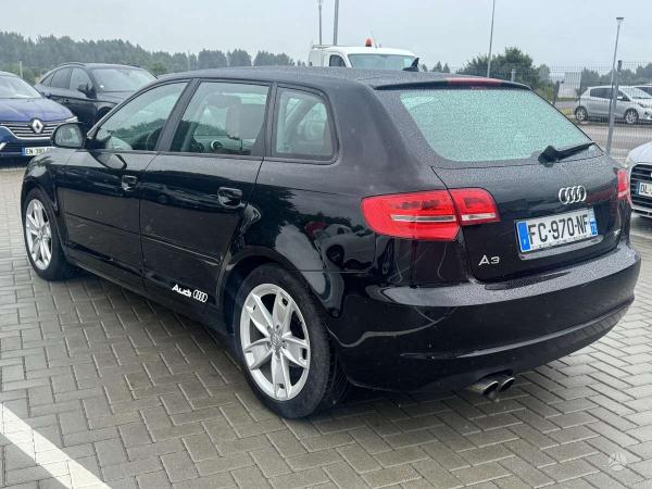 Black Audi A3 2009 in Taurage, with an engine capacity of 1.39 L and mileage of 282 thousand km for 4500 €, photo 6 on AUTOMOTO.COM.LV