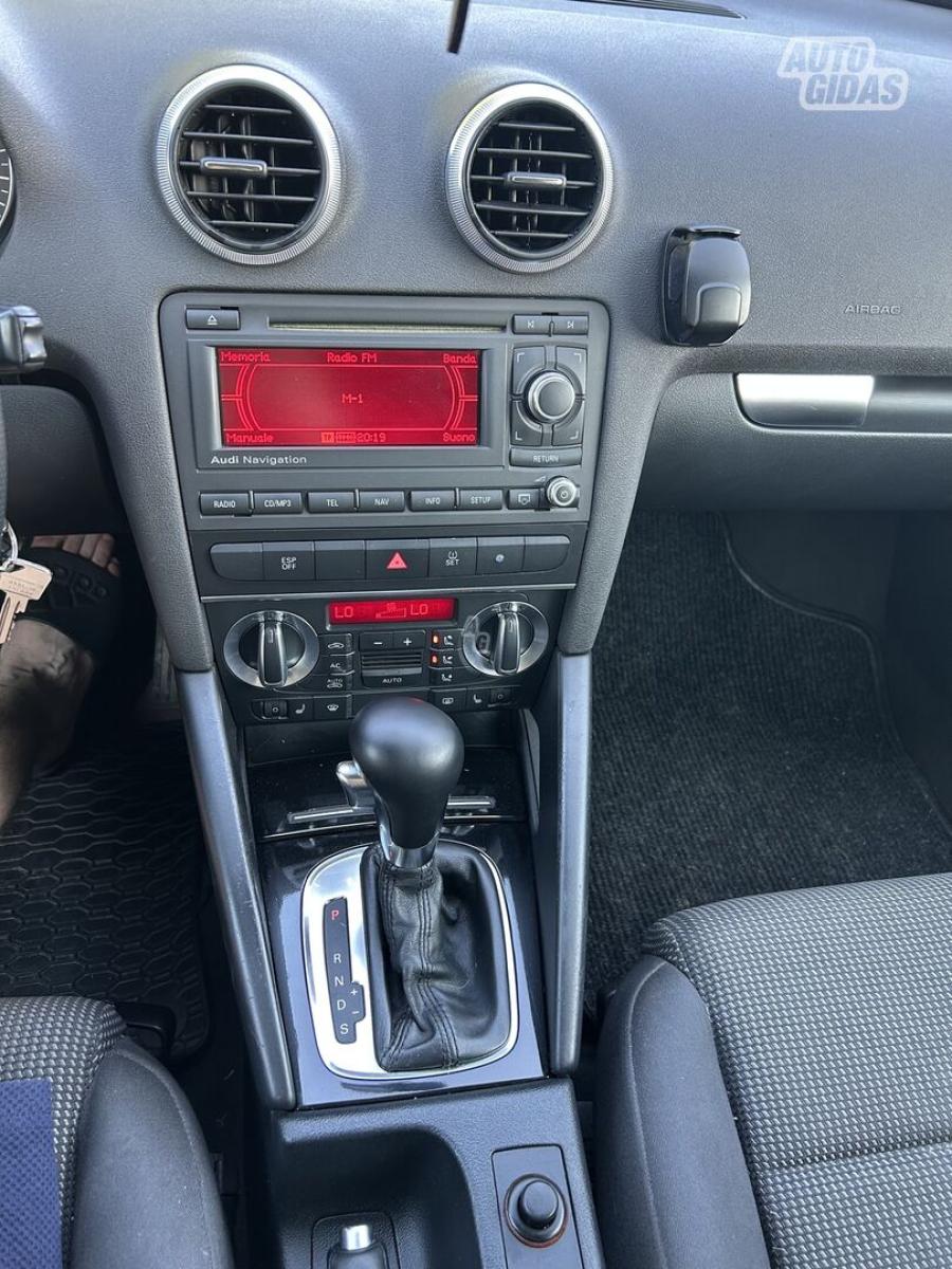 Black Audi A3 2009 in Telschi, with an engine capacity of 2.00 L and mileage of 253 thousand km for 3800 €, photo 10 on AUTOMOTO.COM.LV