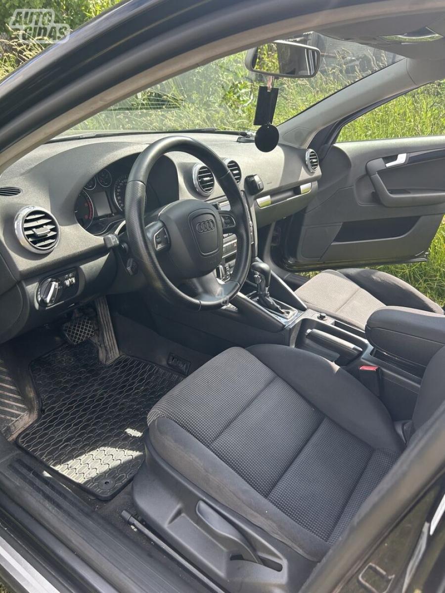 Black Audi A3 2009 in Telschi, with an engine capacity of 2.00 L and mileage of 253 thousand km for 3800 €, photo 12 on AUTOMOTO.COM.LV