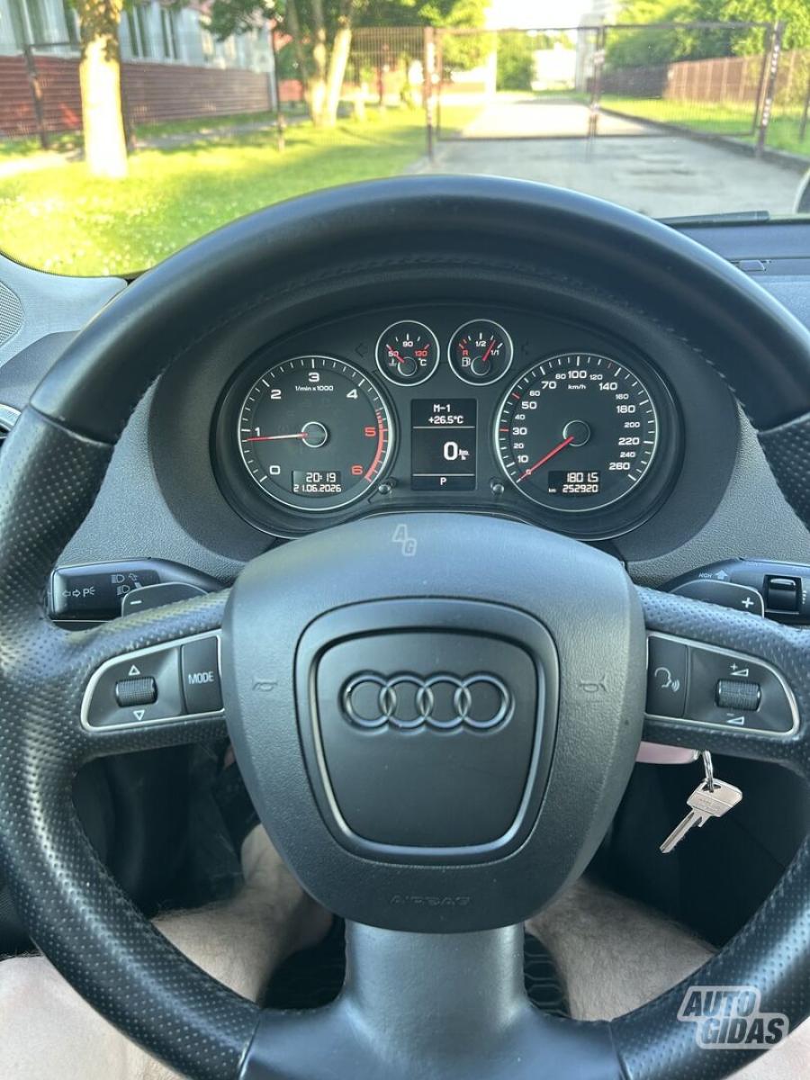 Melns Audi A3 2009 Telšiai, ar dzinēja tilpumu 2.00 L un nobraukumu 253 tūkst. km par 3800 €, foto 9 vietnē AUTOMOTO.COM.LV
