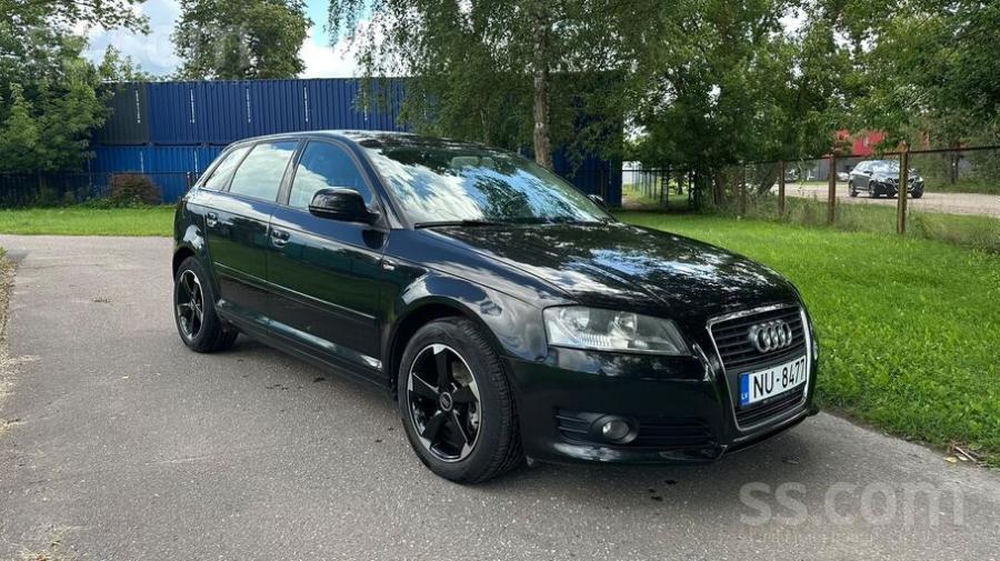 Black Audi A3 2009 in Riga, with an engine capacity of 1.80 L and mileage of 183 thousand km for 4775 €, photo 1 on AUTOMOTO.COM.LV
