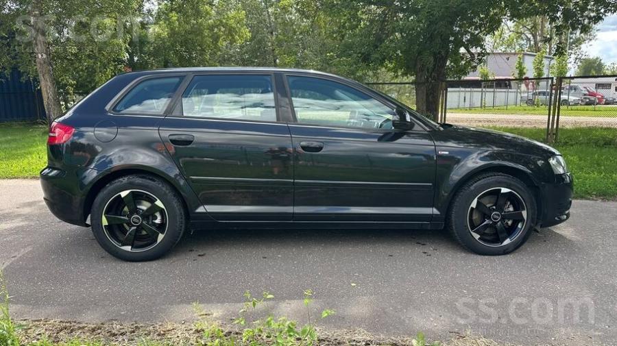 Black Audi A3 2009 in Riga, with an engine capacity of 1.80 L and mileage of 183 thousand km for 4775 €, photo 6 on AUTOMOTO.COM.LV