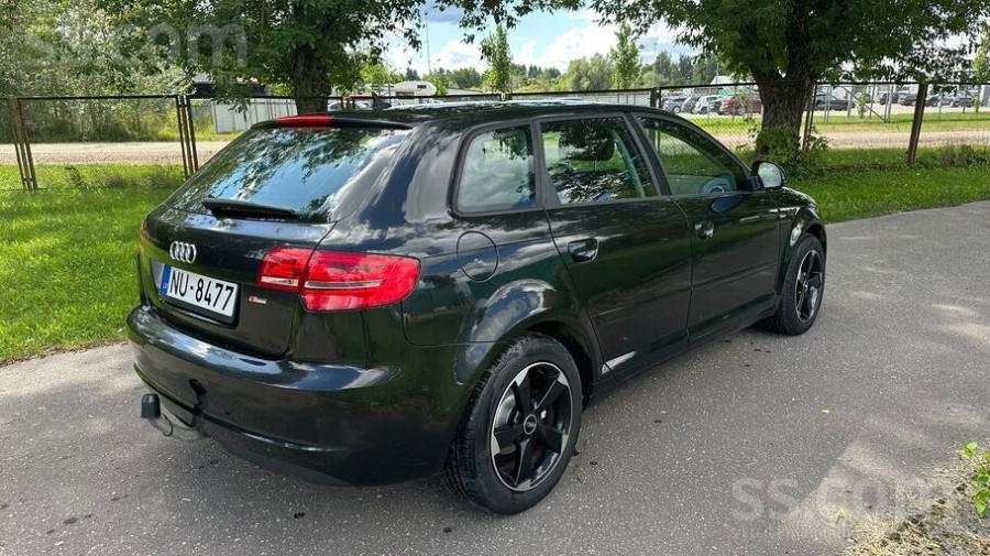 Black Audi A3 2009 in Riga, with an engine capacity of 1.80 L and mileage of 183 thousand km for 4775 €, photo 9 on AUTOMOTO.COM.LV
