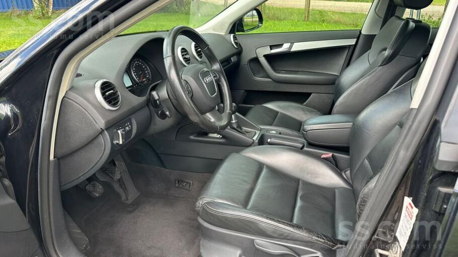 Black Audi A3 2009 in Riga, with an engine capacity of 1.80 L and mileage of 183 thousand km for 4775 €, photo 16 on AUTOMOTO.COM.LV