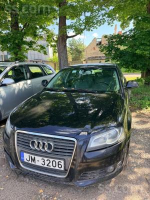 Black Audi A3 2009 in Riga, with an engine capacity of 2.00 L and mileage of 461 thousand km for 2200 €, photo 1 on AUTOMOTO.COM.LV