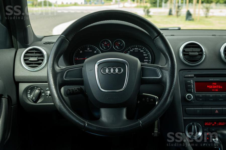 Melns Audi A3 2009 Jelgava, ar dzinēja tilpumu 2.00 L un nobraukumu 331 tūkst. km par 5490 €, foto 11 vietnē AUTOMOTO.COM.LV